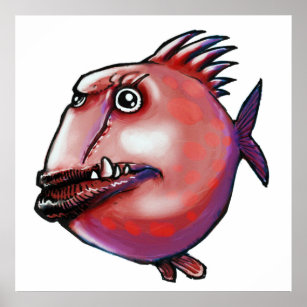 Cartoon Fish Posters & Photo Prints | Zazzle AU