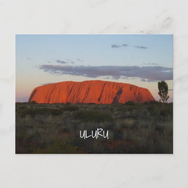 Uluru Sunset Ayers Rock Australia Postcard | Zazzle