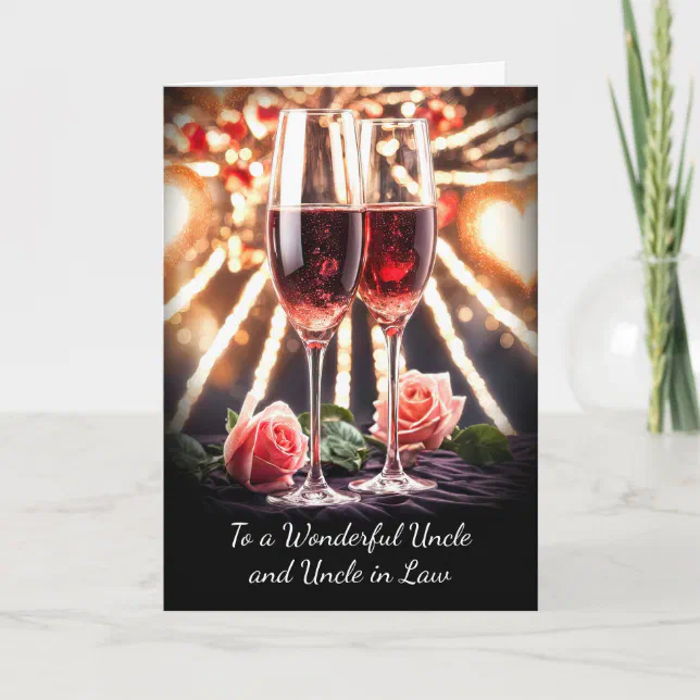 Uncle and Husband Uncle in Law Anniversary Card | Zazzle