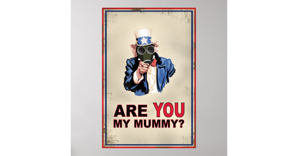 Uncle Sam Gas Mask Poster | Zazzle