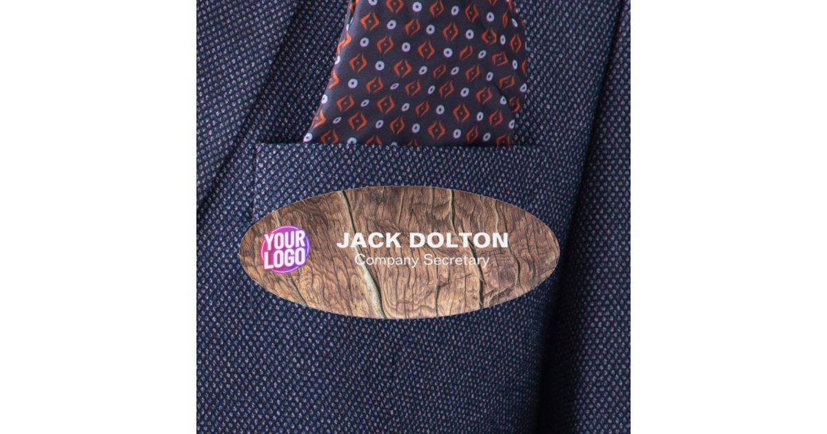 Unique Employee Badges: Customised Logo/Photo Tag | Zazzle