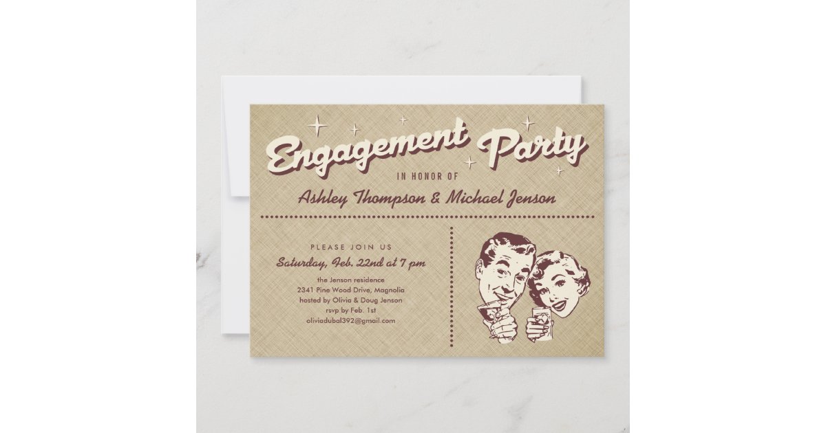 Unique Engagement Party Invitations | Zazzle