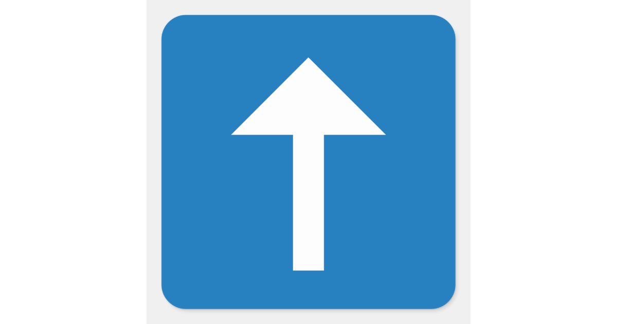 Up Arrow Sign Stickers | Zazzle