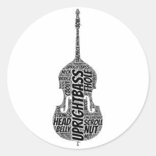 Upright Bass Stickers | Zazzle AU