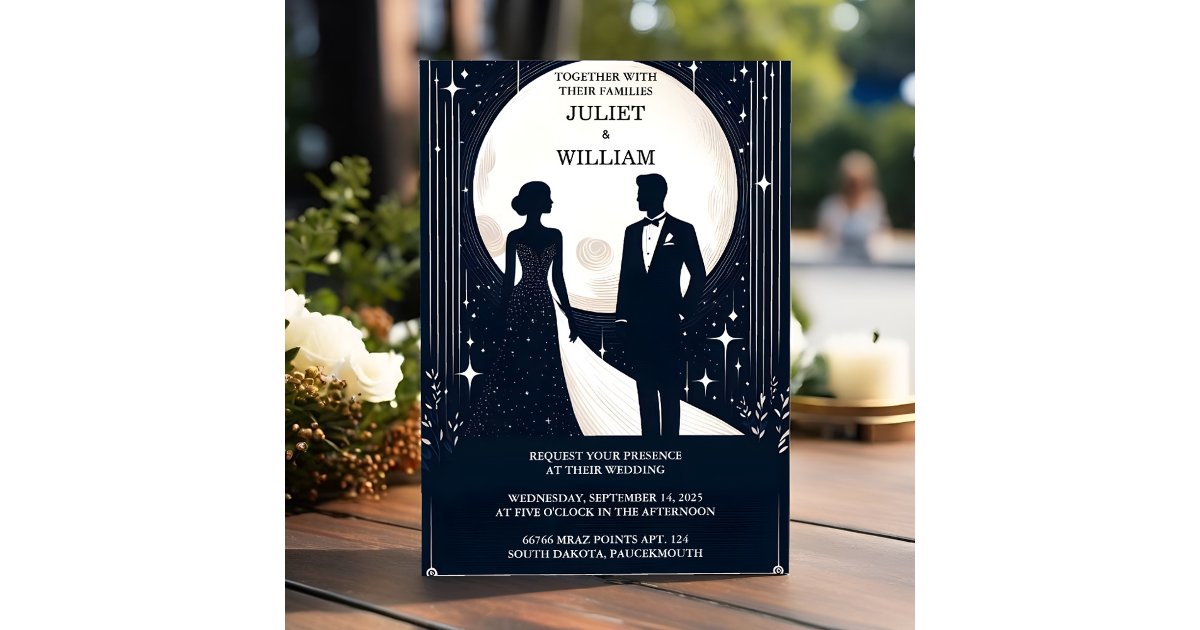 Us Costume Men Adult Tuxedo Bold Black Tie Wedding Invitation | Zazzle