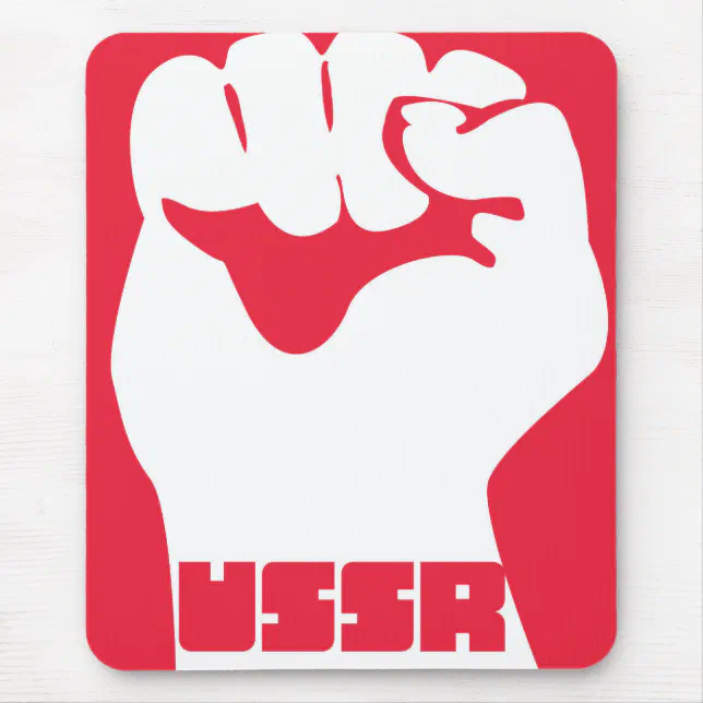 USSR Soviet Fist poster Mouse Pad | Zazzle