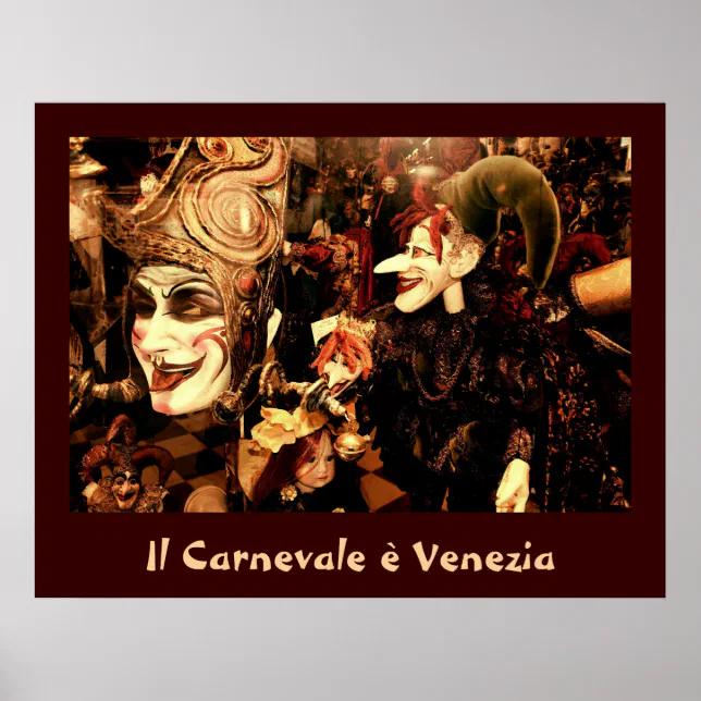 Venice Carnival Poster | Zazzle