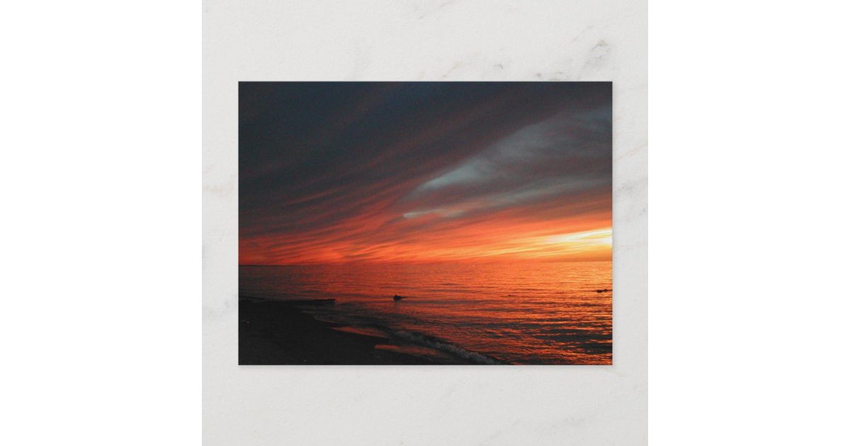 Vermilion Sunset 062907 Postcard | Zazzle
