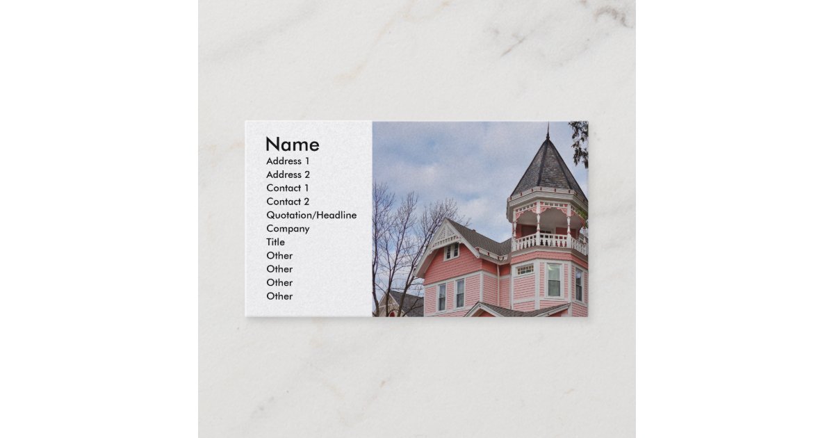 Victorian houses business card | Zazzle