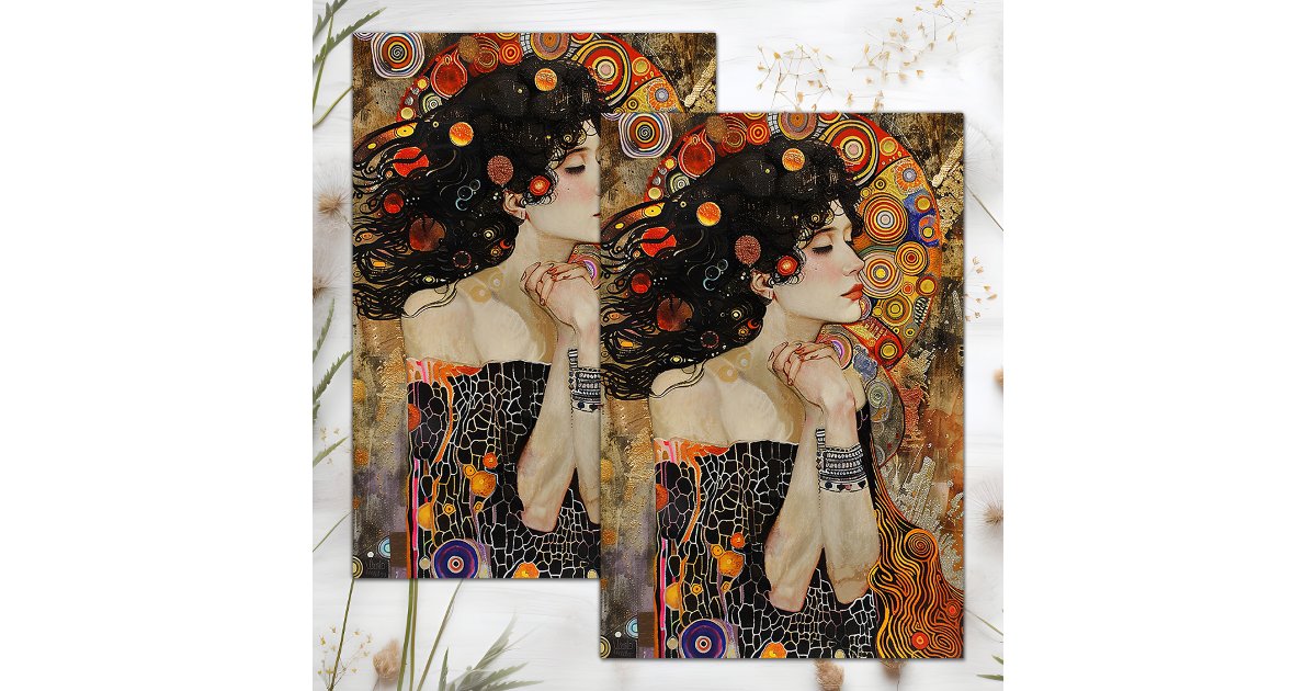 VICTORIAN VINTAGE LADY DECOUPAGE TISSUE PAPER | Zazzle
