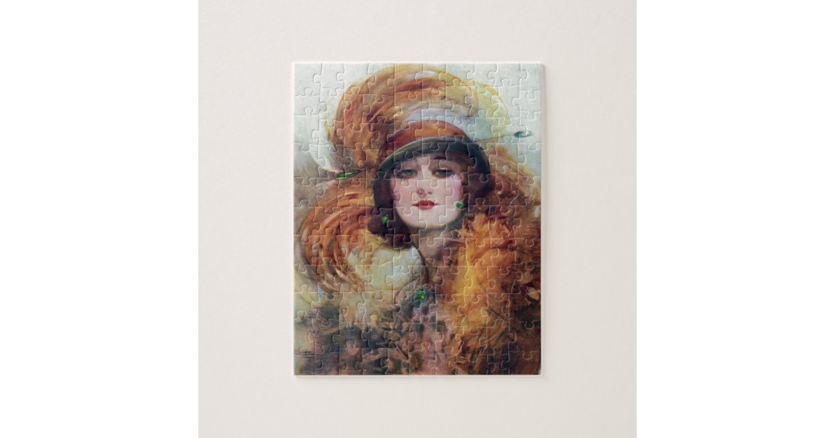 Victorian Woman Jigsaw Puzzle | Zazzle