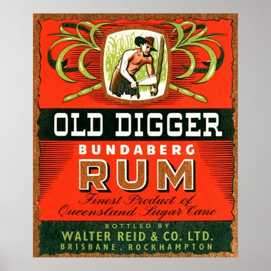 Vintage Australian Rum Advertising. Poster | Zazzle.com.au