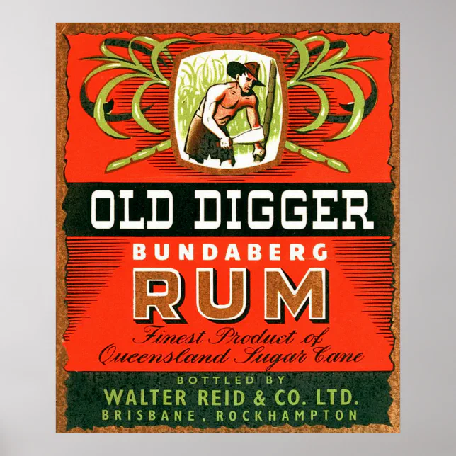 Vintage Australian Rum Advertising. Poster | Zazzle