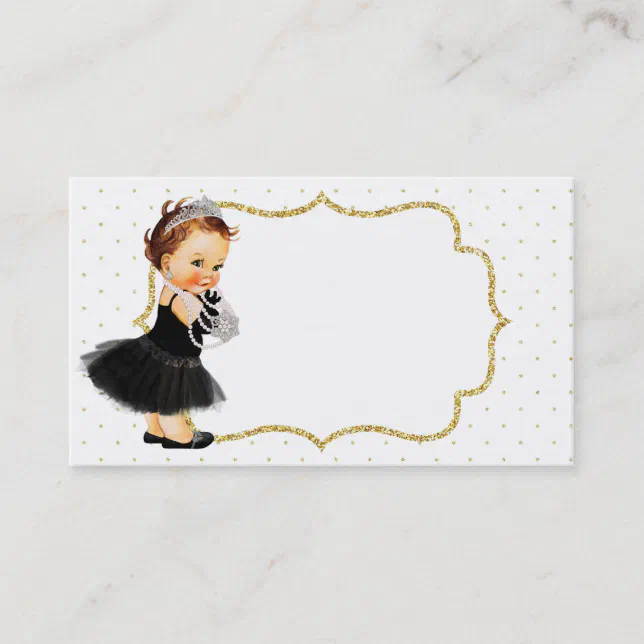 Vintage Baby Girl Princess Business Card | Zazzle