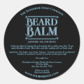 Vintage Black Beard Balm Jar Lid Label | Zazzle