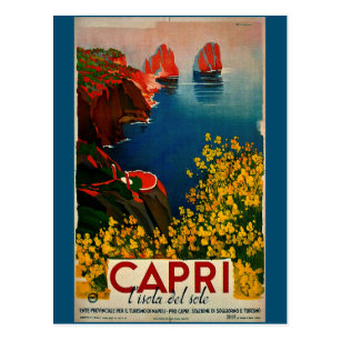 Vintage Beach Paintings Postcards | Zazzle AU