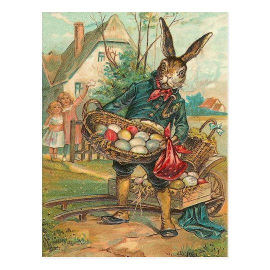 Vintage Easter Bunny Postcard | Zazzle.com.au