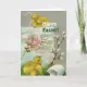 Vintage Easter Chicks and Eggs Holiday Card | Zazzle