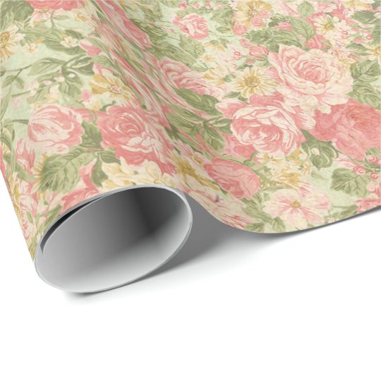 Vintage Floral Wrapping Paper | Zazzle.com.au
