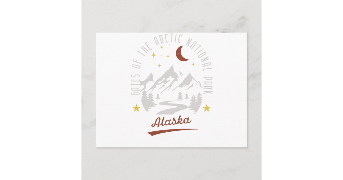 Vintage Gates of the Arctic National Park Alaska Postcard | Zazzle