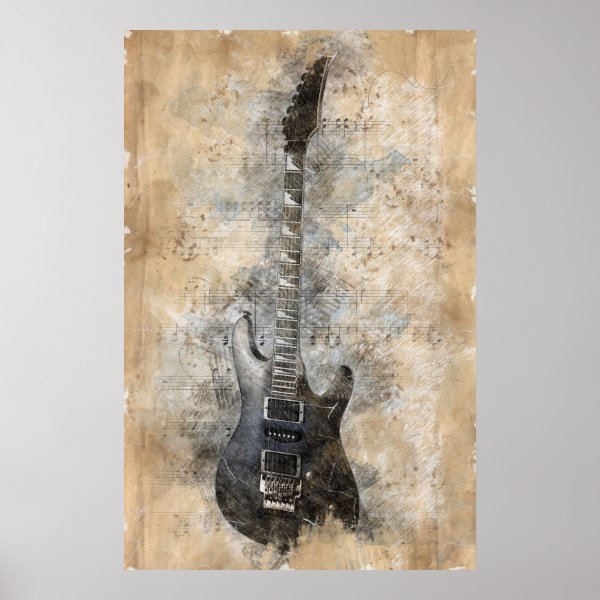 Guitar Posters & Photo Prints | Zazzle AU