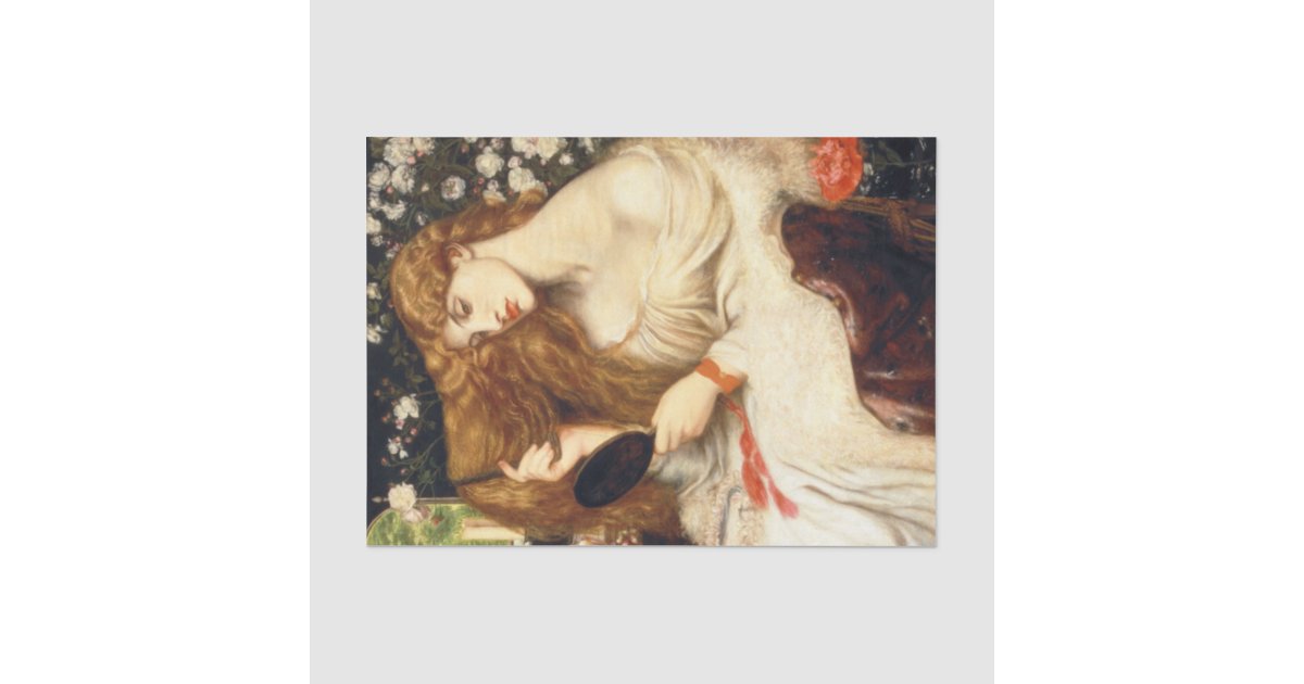 Vintage Lady Lilith by Dante Gabriel Rossetti Tissue Paper | Zazzle