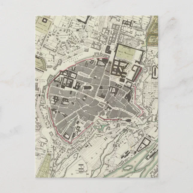 Vintage Map of Munich Germany (1832) Postcard | Zazzle