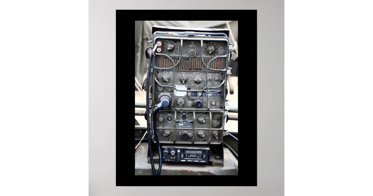 vintage military radio , USA , WW2 Poster | Zazzle
