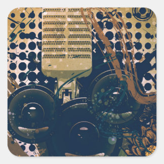 Vintage Microphone Stickers | Zazzle.com.au