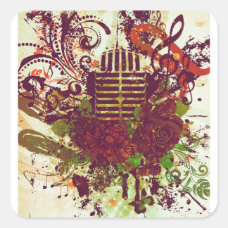 Vintage Microphone Stickers | Zazzle.com.au