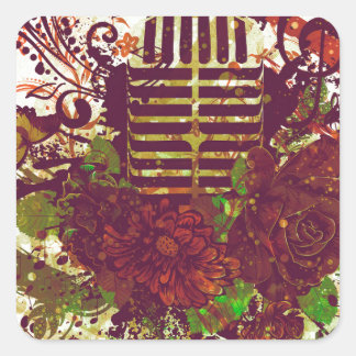 Vintage Microphone Stickers | Zazzle.com.au