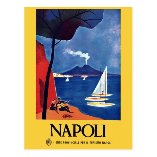Vintage Naples Italy Travel Postcard | Zazzle.com.au