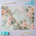 Vintage Pink Antique Blush Rose Decoupage Tissue Paper | Zazzle