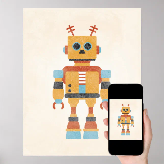 Vintage Robot Poster | Zazzle