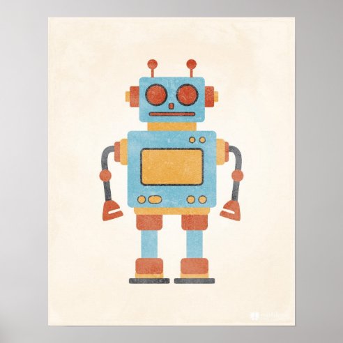 Robot Posters & Photo Prints | Zazzle AU
