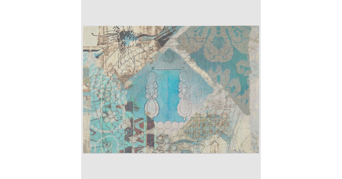 Vintage Rustic Distressed Texture Decoupage Tissue Paper | Zazzle