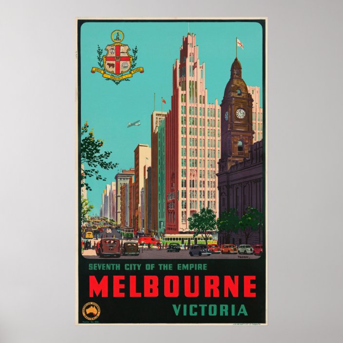 Vintage Travel - Melbourne - Australia Poster | Zazzle.com.au