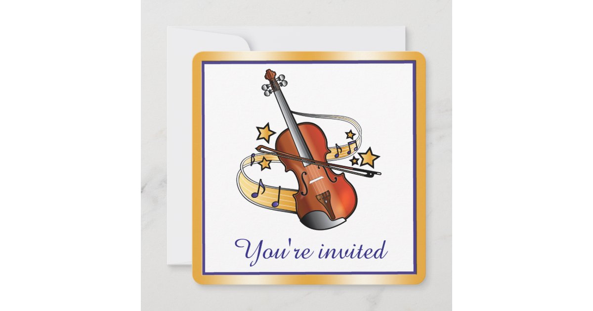 Violin Recital Invitation | Zazzle