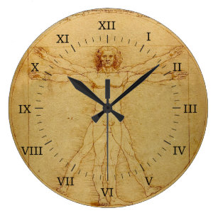 Da Vinci Drawings Wall Clocks | Zazzle.com.au