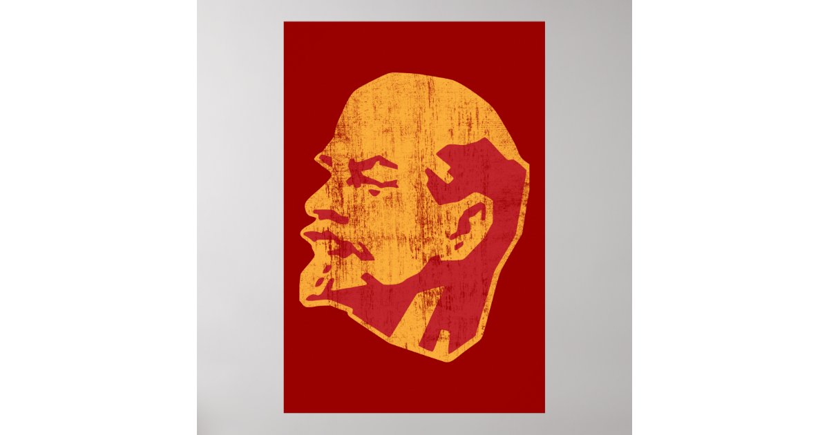 vladimir lenin cccp portrait poster | Zazzle