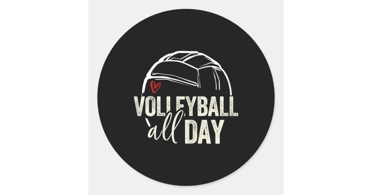 Volleyball Teen Girl Women Volleyball Graphic Voll Classic Round ...
