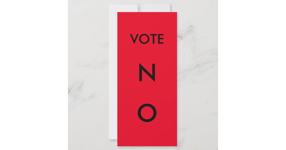 Voting Paddle NO | Zazzle