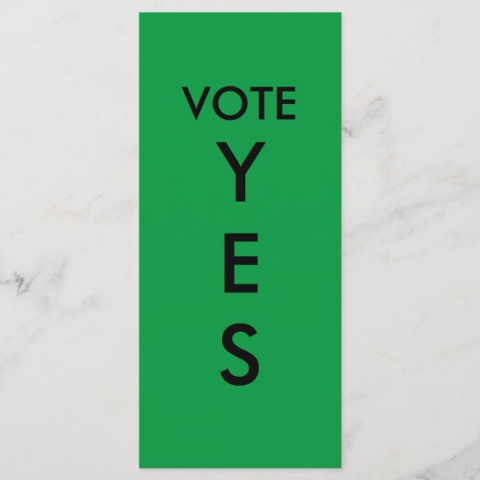 Voting Paddle YES | Zazzle.com.au
