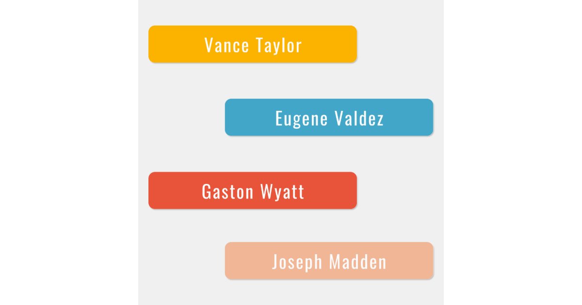 VSCO Aesthetic Colours Waterproof Name Labels | Zazzle
