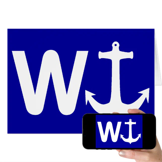 W Anchor Wanchor Funny Joke Gift | Zazzle