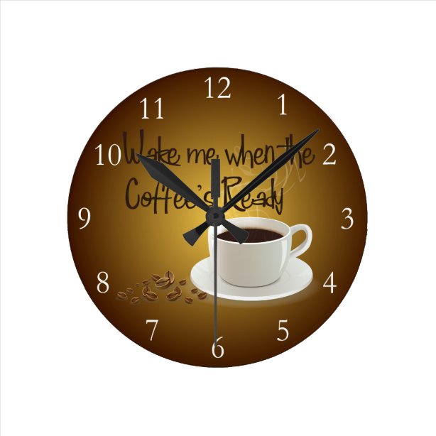 Coffee Wall Clocks | Zazzle.com.au