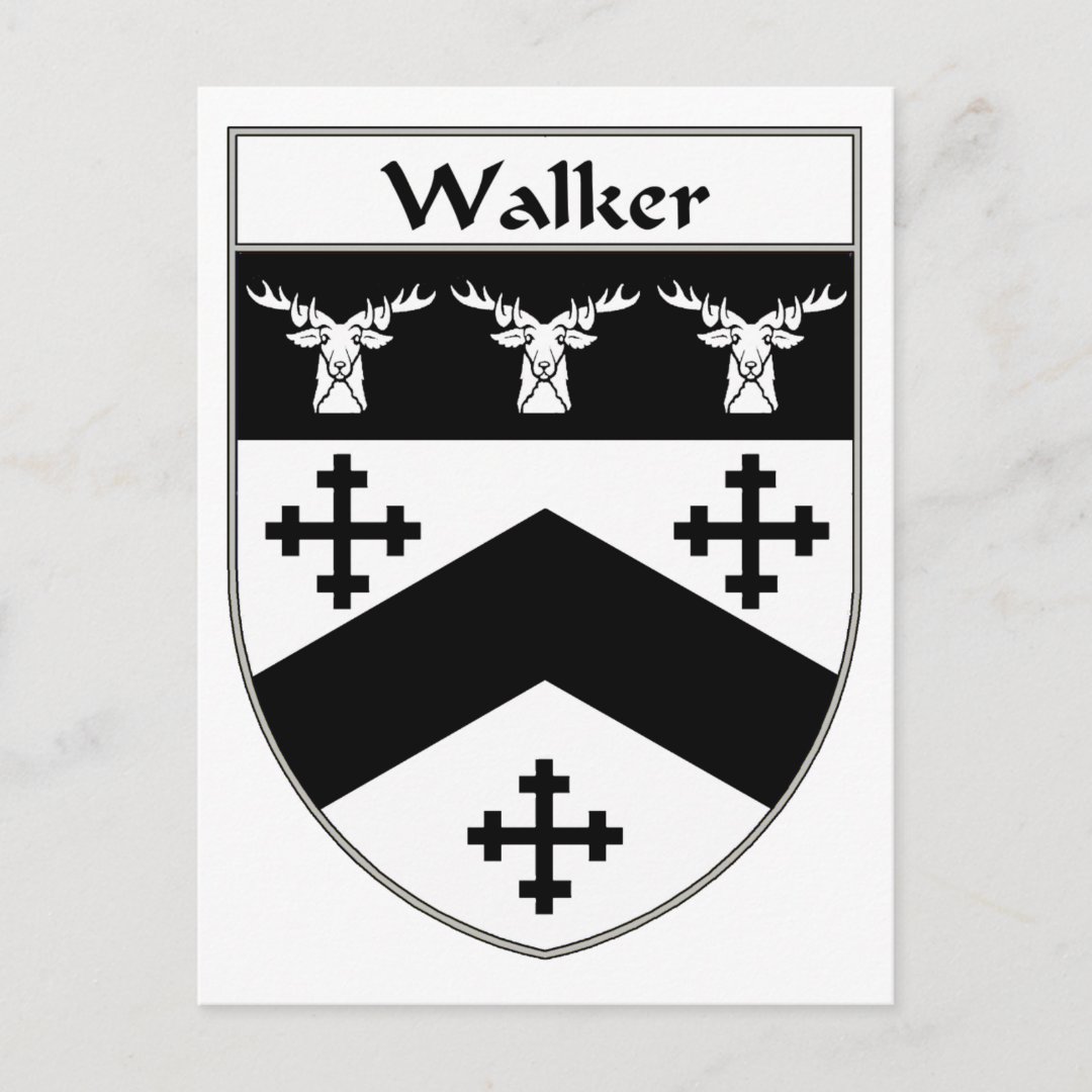 Walker Coat of Arms/Family Crest Postcard | Zazzle