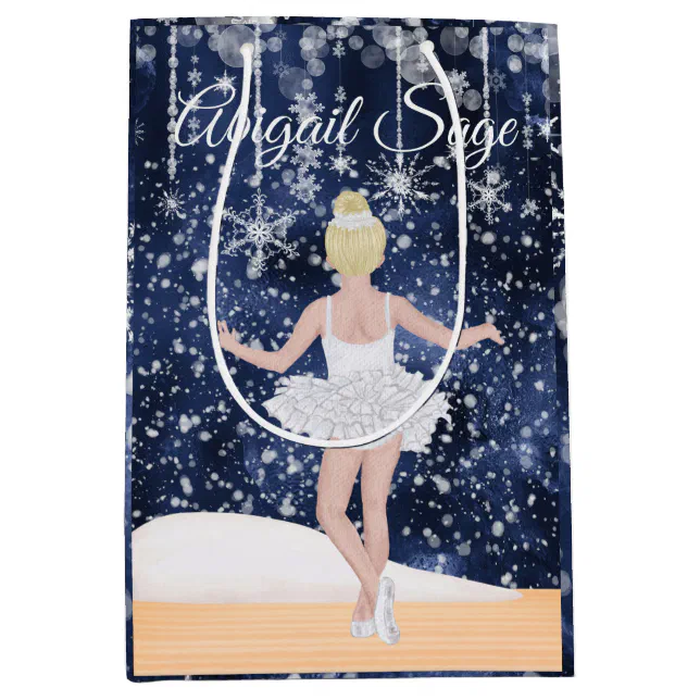 Waltz of the Snowflakes the Nutcracker Ballet Medium Gift Bag | Zazzle