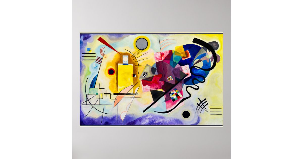 Wassily Kandinsky: Yellow-Red-Blue Poster | Zazzle