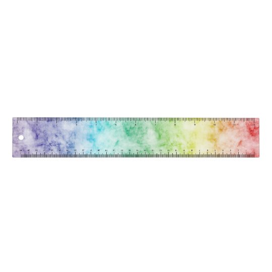 Watercolor Rainbow Ruler | Zazzle.com.au